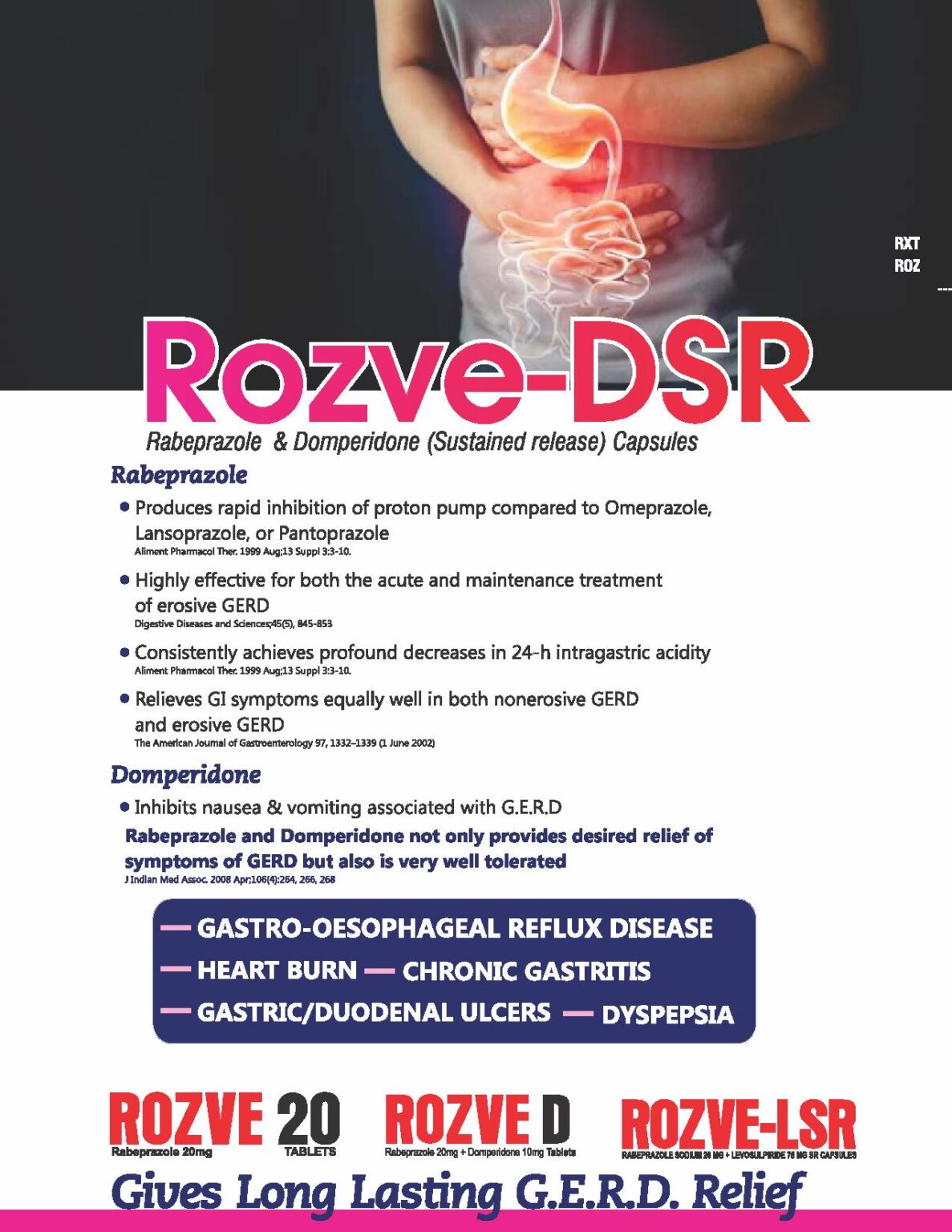 Rabeprazole & Domperidone Tablet Manufacturer